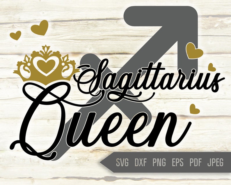 Sagittarius Queen Svg. Zodiac Sign Svg. Horoscope Svg. - Etsy