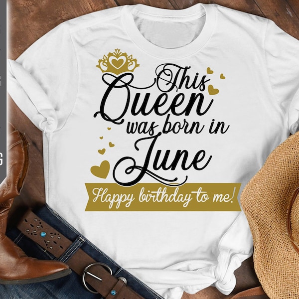 June Birthday Svg - Etsy