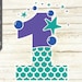 Mermaid Birthday Numbers SVG Bundle: Scales, Cricut, Silhouette ...