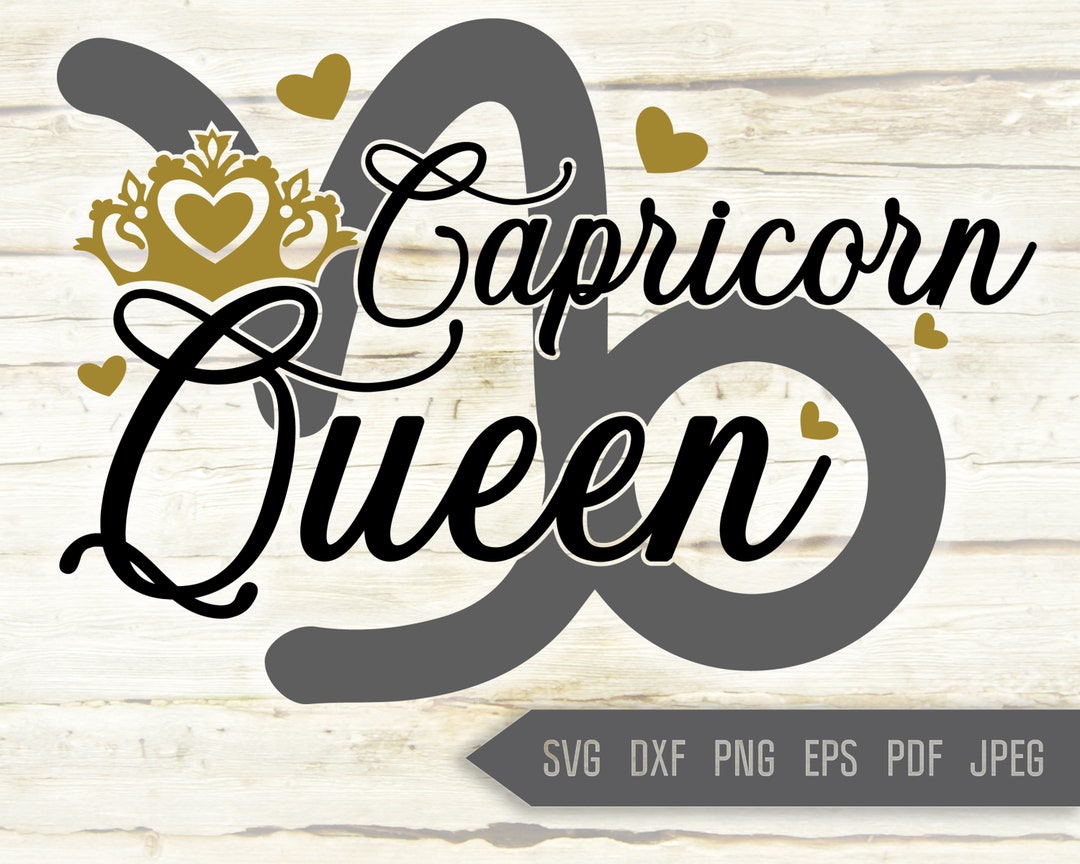 Capricorn Queen Svg. Zodiac Sign Svg. Horoscope Svg. Capricorn Sign Svg ...