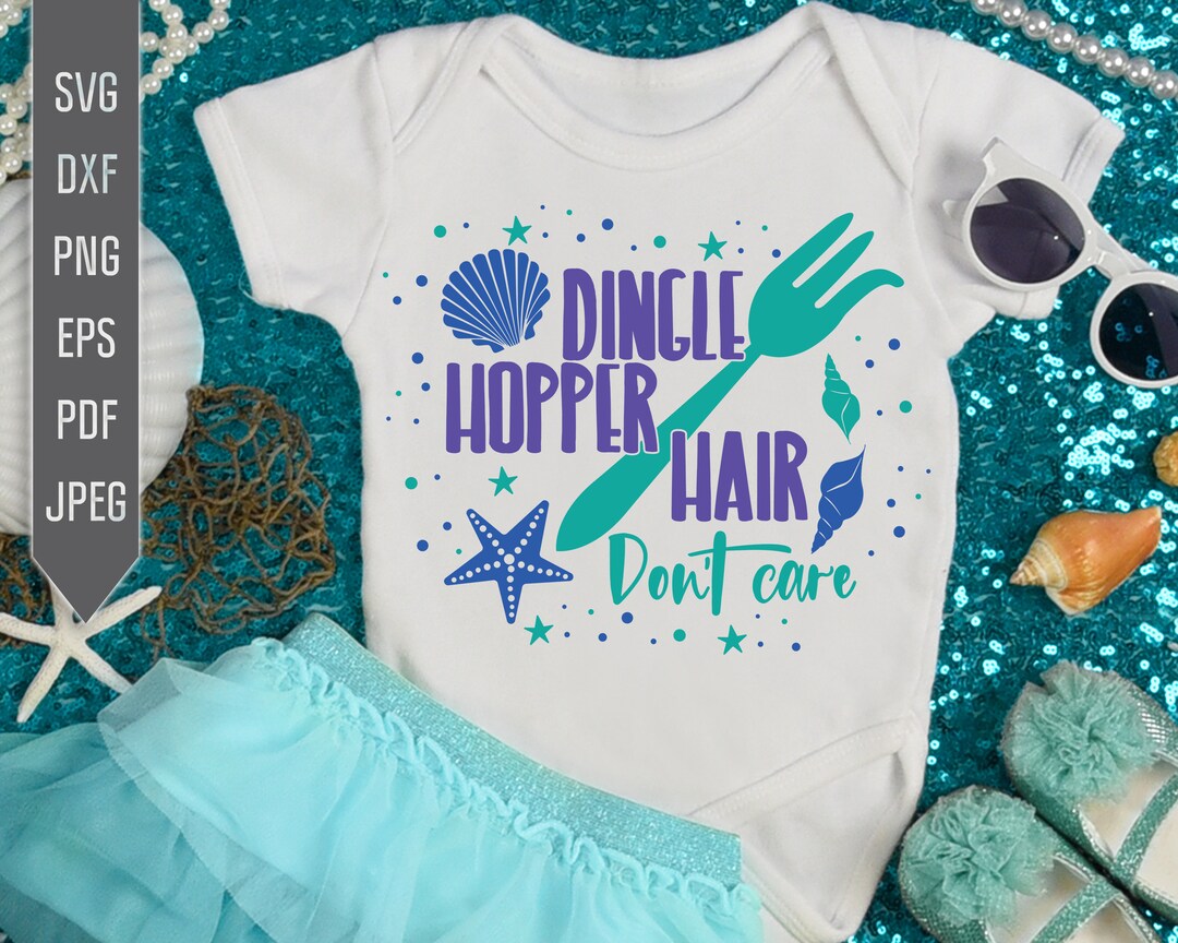Dingle Hopper Hair Don't Care Svg. Dinglehopper Svg. Mermaid Hair Svg ...
