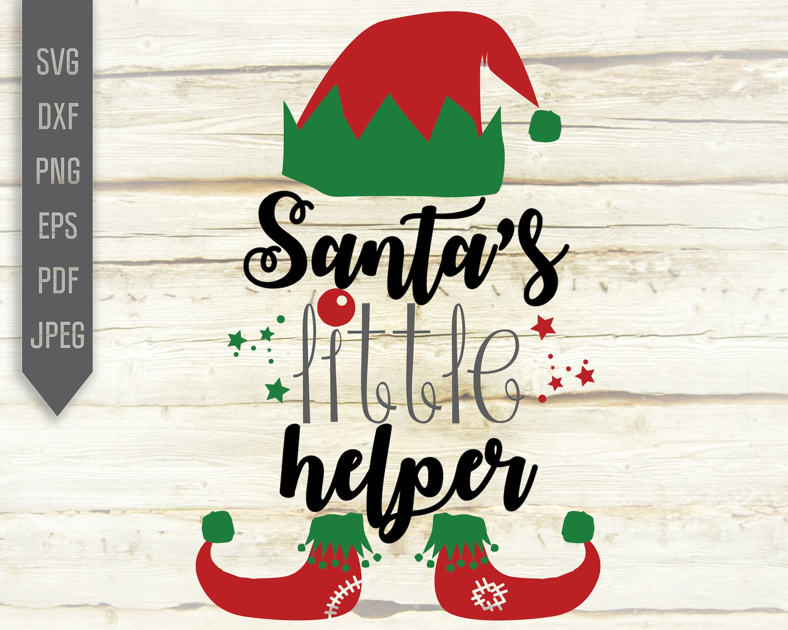 Santa's Little Helper Christmas Svg. Santas Helper Svg. - Etsy