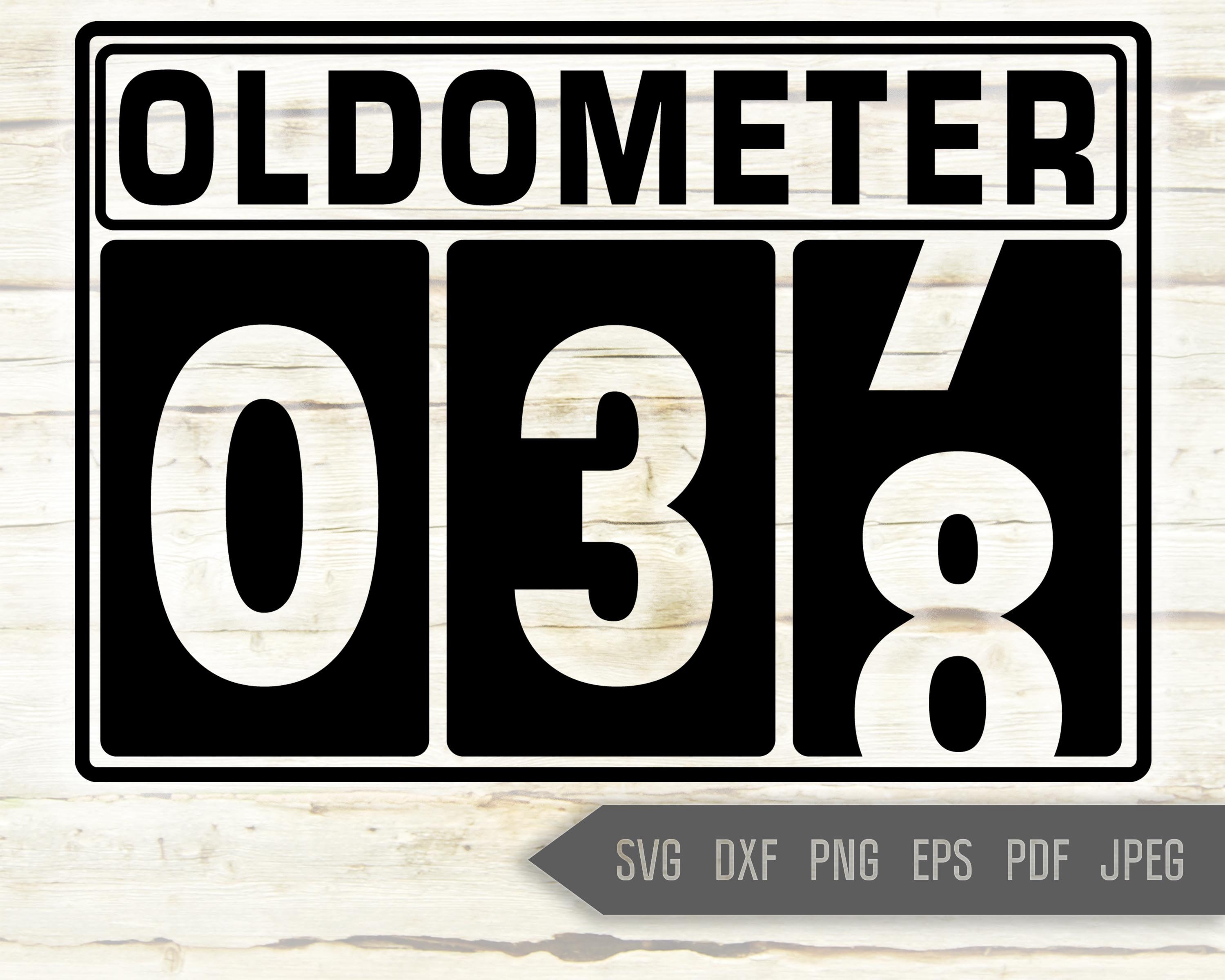 38th Birthday Svg. Oldometer Svg. Man Birthday Svg. Thirty | Etsy