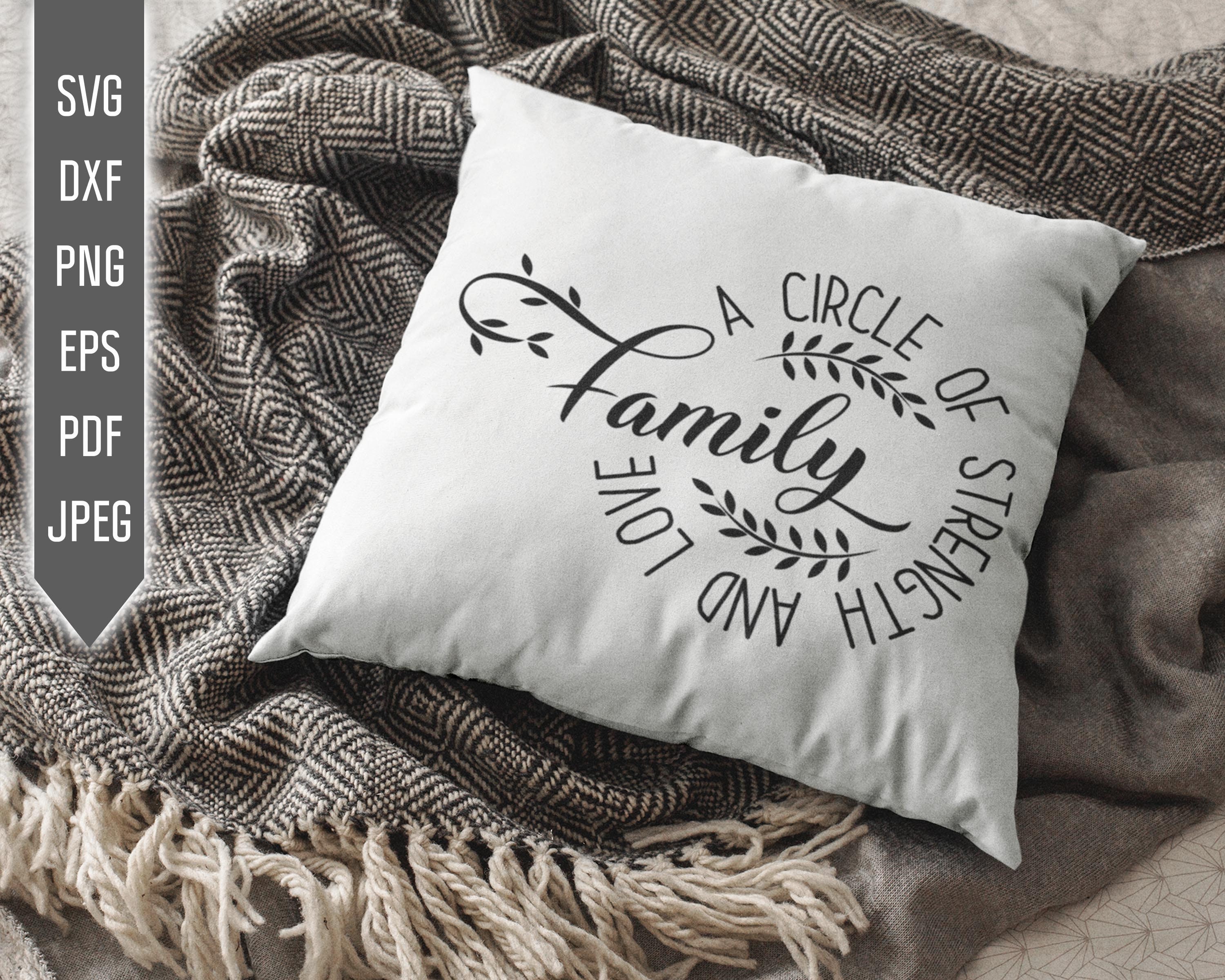Family A Circle of Strength and Love Svg. Family Svg. Home | Etsy