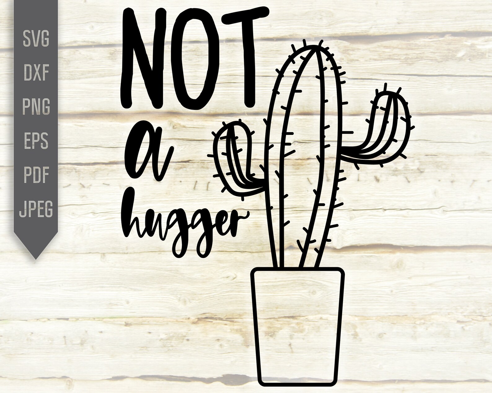 Social Distancing Svg. Not A Hugger Svg. Cactus Svg. Introvert | Etsy