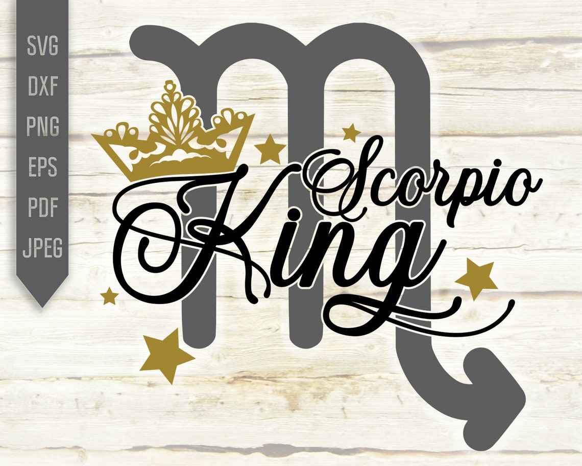 Scorpio King Svg. Zodiac Sign Svg. Horoscope Svg. Scorpio Sign - Etsy