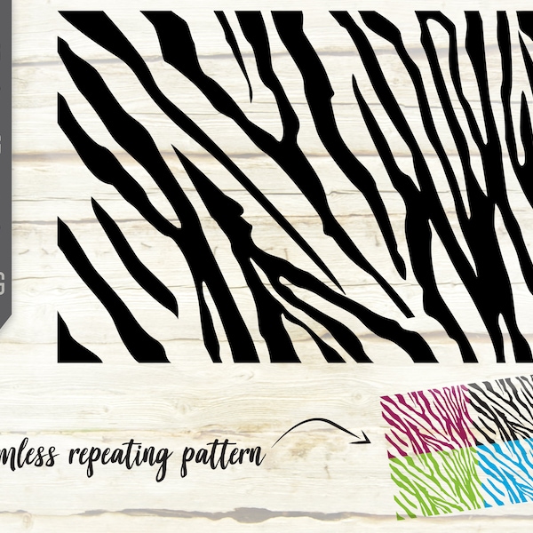 Zebra Stripes Repeat Pattern Svg - Etsy