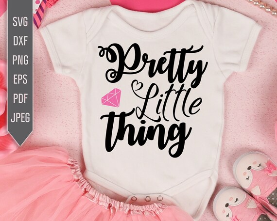 Pretty Little Thing Svg. Baby Girl Svg. Baby Shower Svg. - Etsy