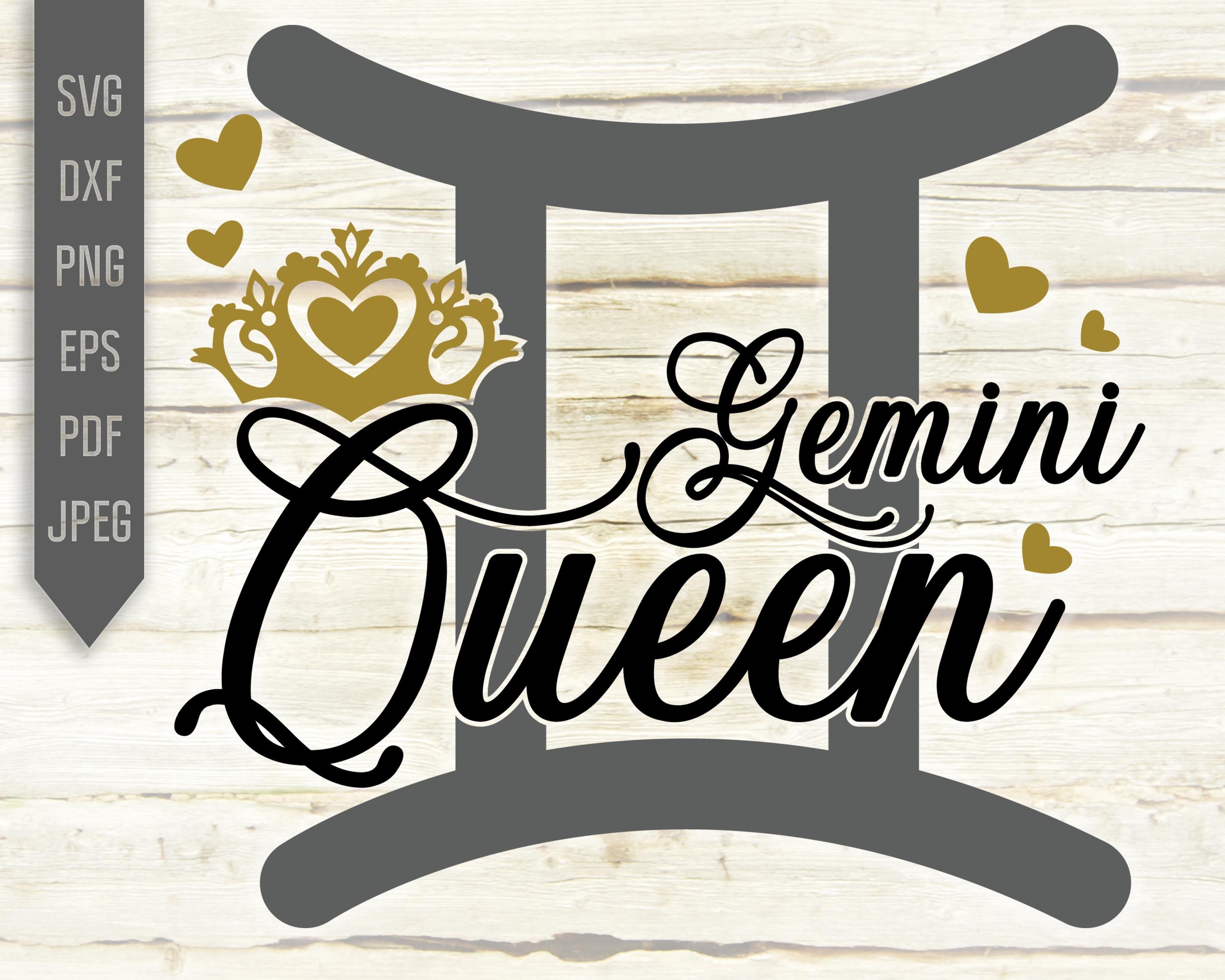 Gemini Queen Svg. Zodiac Sign Svg. Horoscope Svg. Gemini Sign - Etsy