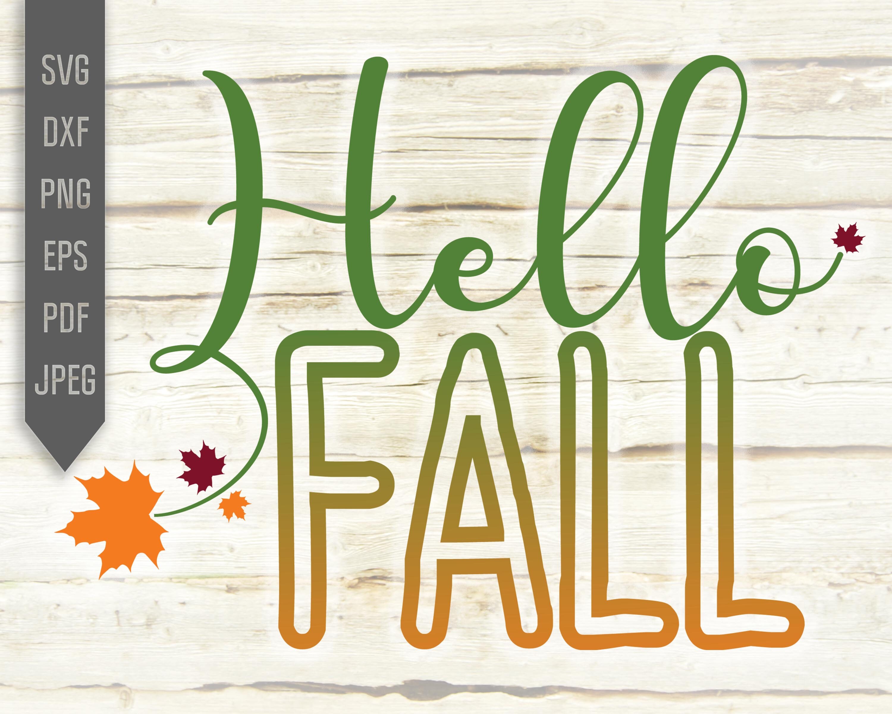 Hello Fall Svg. Fall Svg. Autumn Sign Svg. Fall Cut Files. - Etsy