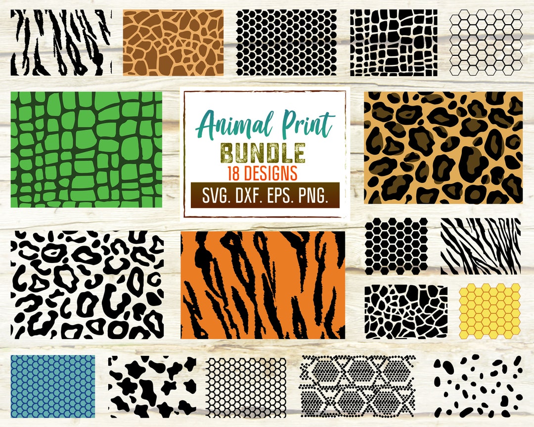 Seamless Animal Print Svg. Animal Pattern Svg Bundle. Animal Skin Svg ...
