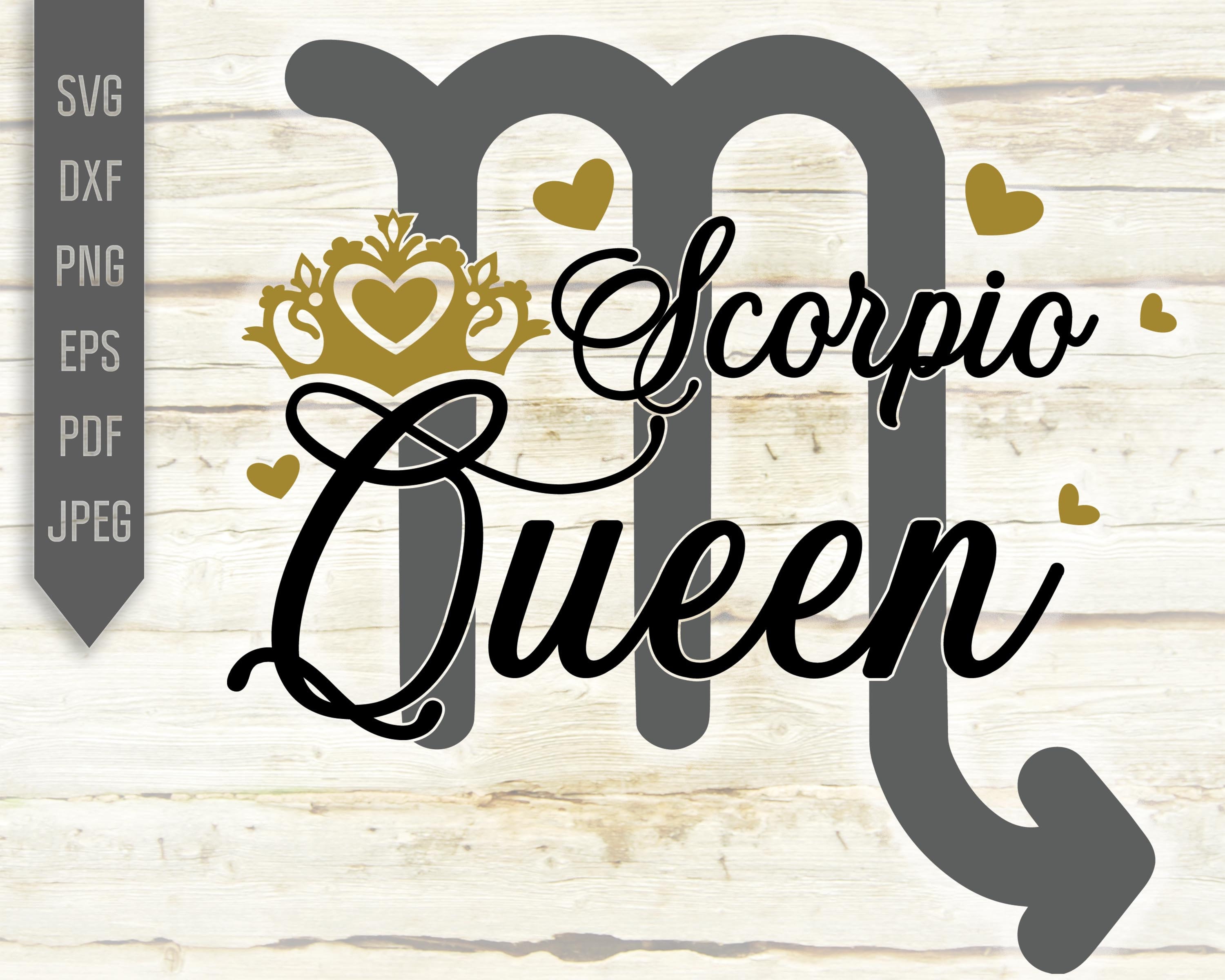 Scorpio Queen Svg. Zodiac Sign Svg. Horoscope Svg. Scorpio - Etsy