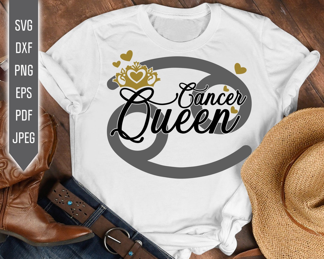 Cancer Queen SVG: Zodiac Sign Horoscope Design (digital Download) - Etsy