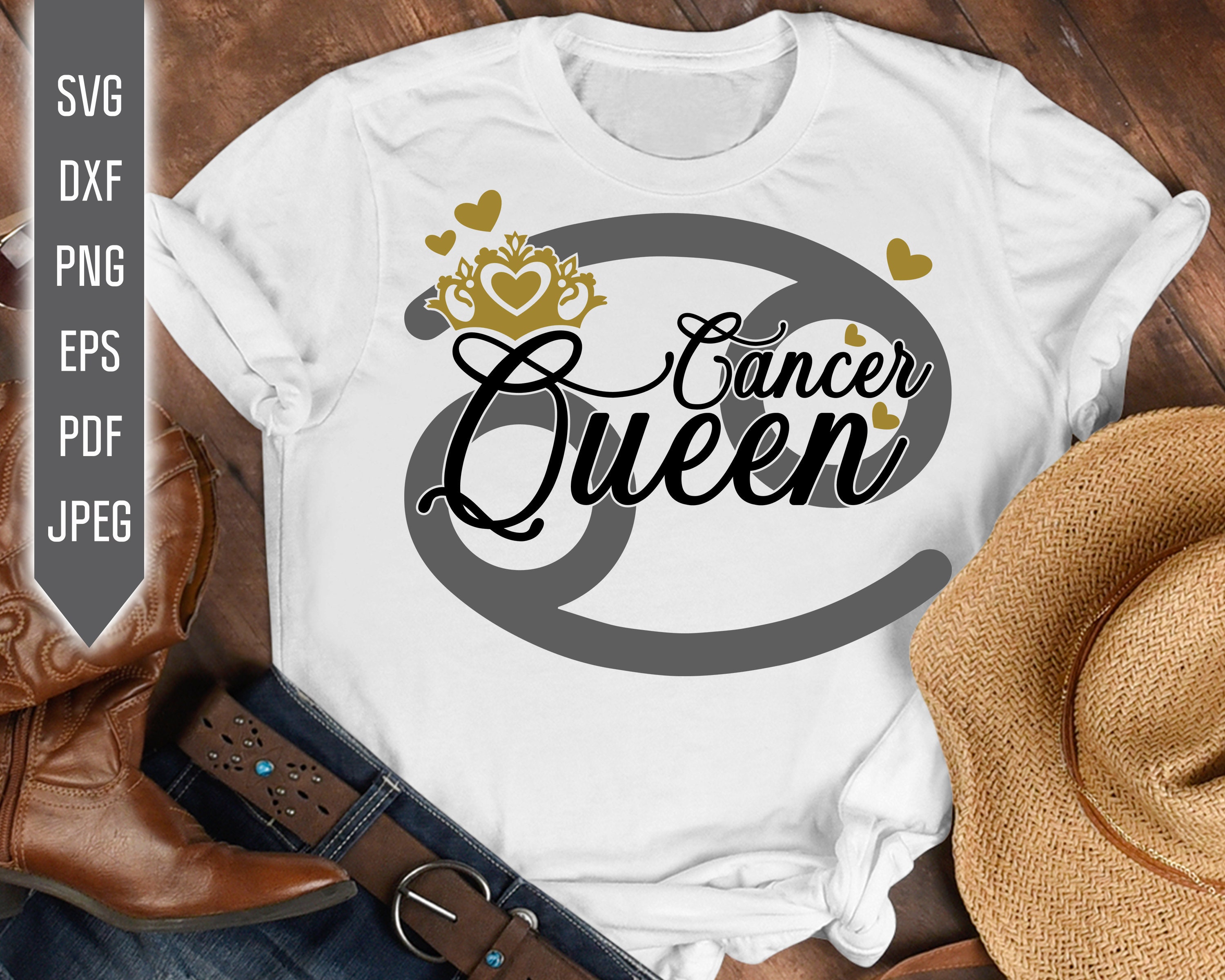 Cancer Queen Svg. Zodiac Sign Svg. Horoscope Svg. Cancer Sign - Etsy ...