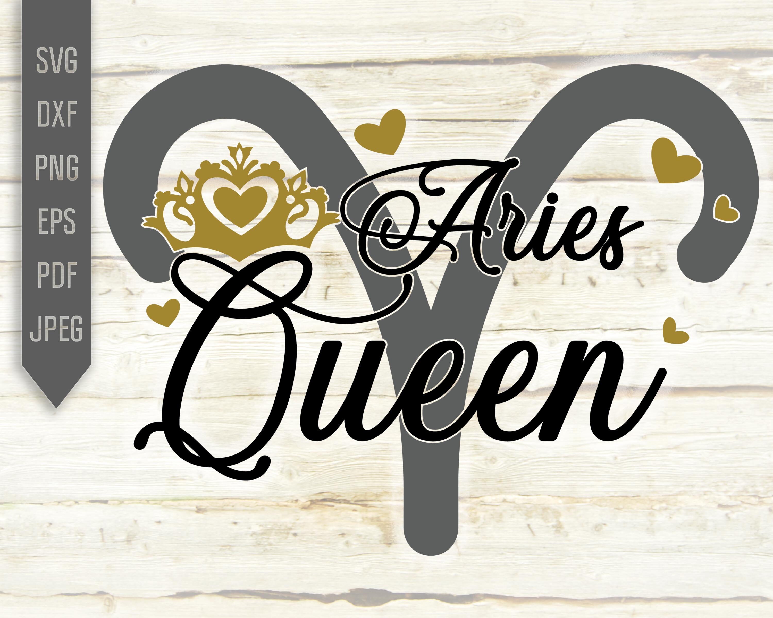 Aries Queen Svg. Zodiac Sign Svg. Horoscope Svg. Aries Sign | Etsy Canada