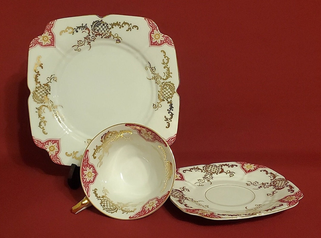Very Old Bavarian Ostmark Porcelain, 3 Part. Cover Collector's Cup ...