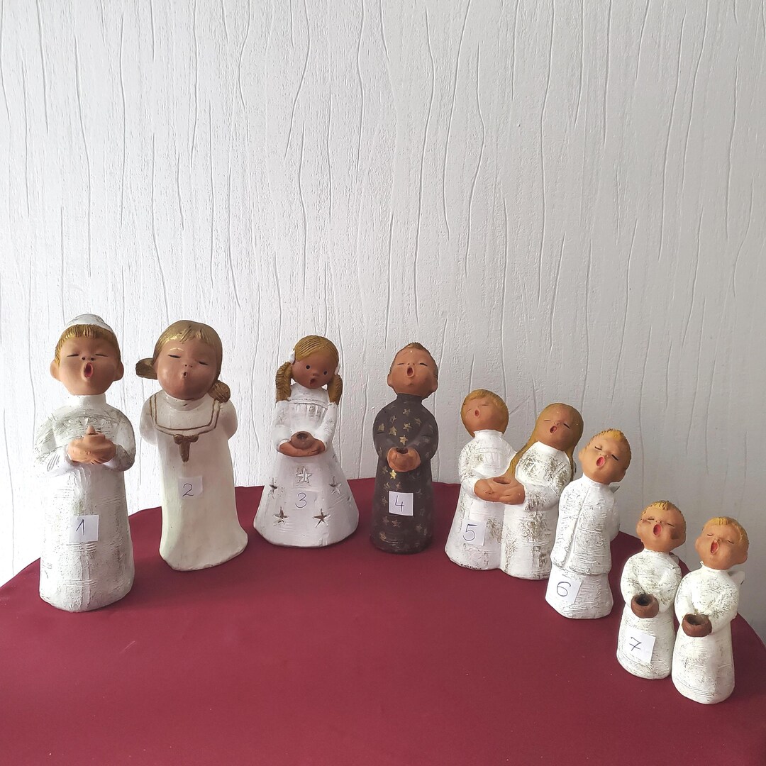 Vintage Jullar Original Singer Angel, Spain Terracotta, Christmas ...