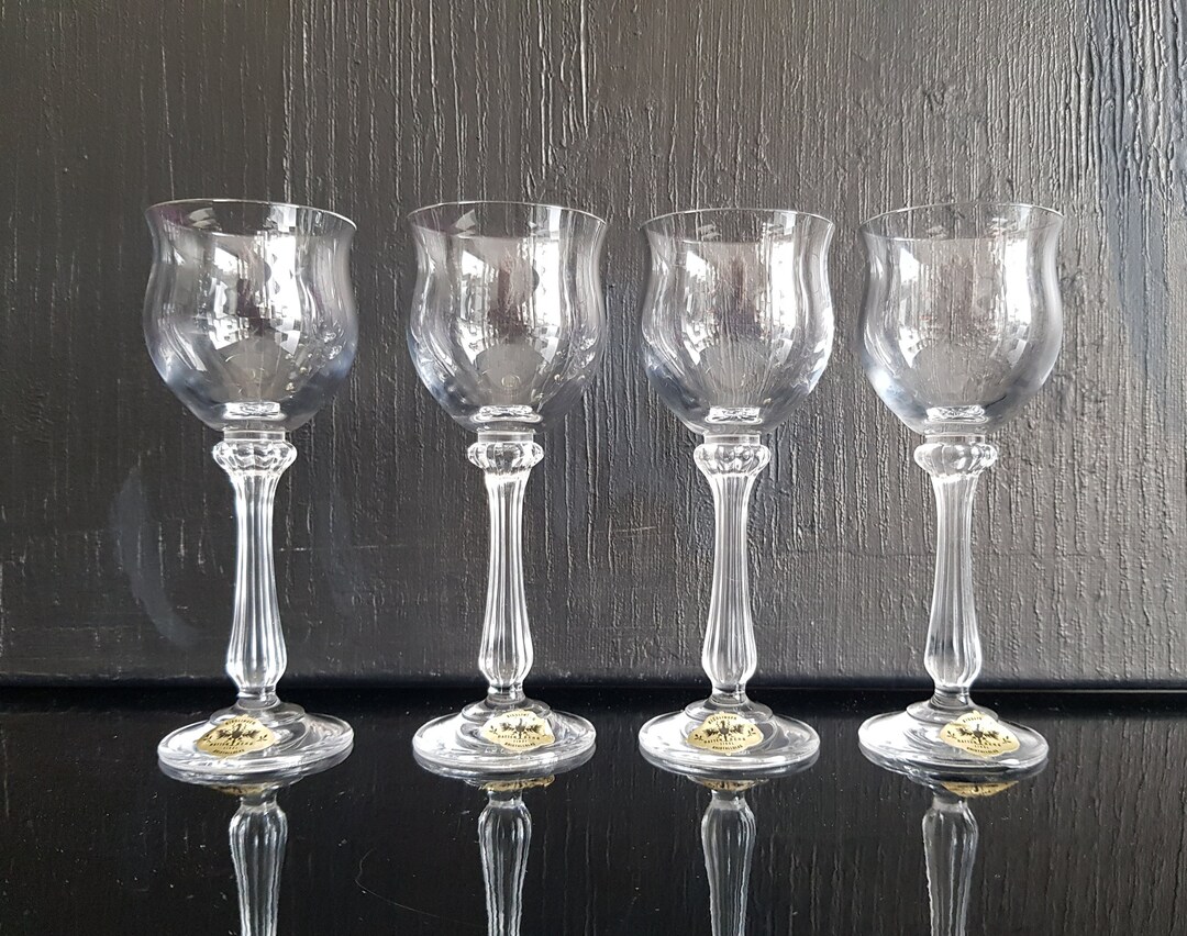 4 X Vintage Kisslinger Rattenberg Tirol Germany Crystal Glass, Liqueur ...