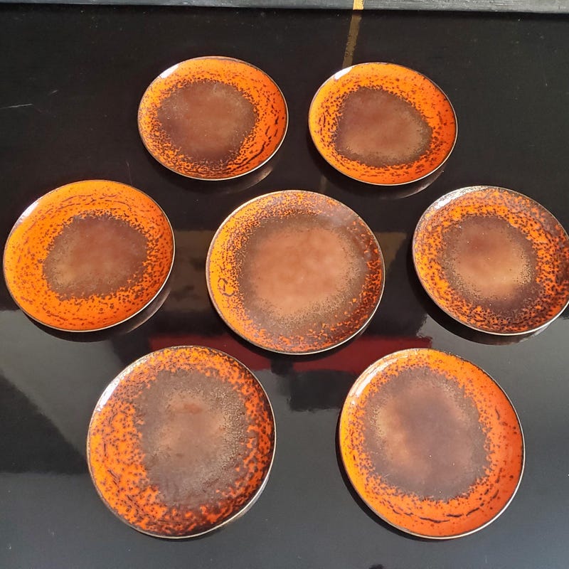 Retro Glass Coasters - Etsy