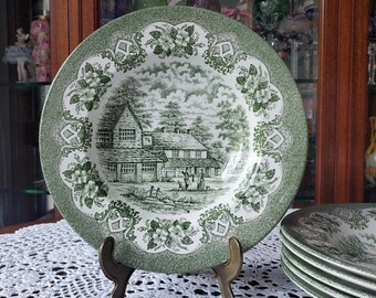 Set Staffordshire English Ironstone Tableware Old Inns Green - Etsy
