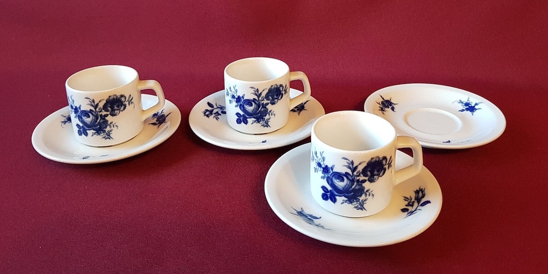 Vintage Seltmann Weiden Bavaria Set for 3 People Mocha Cups, 7 Pcs ...