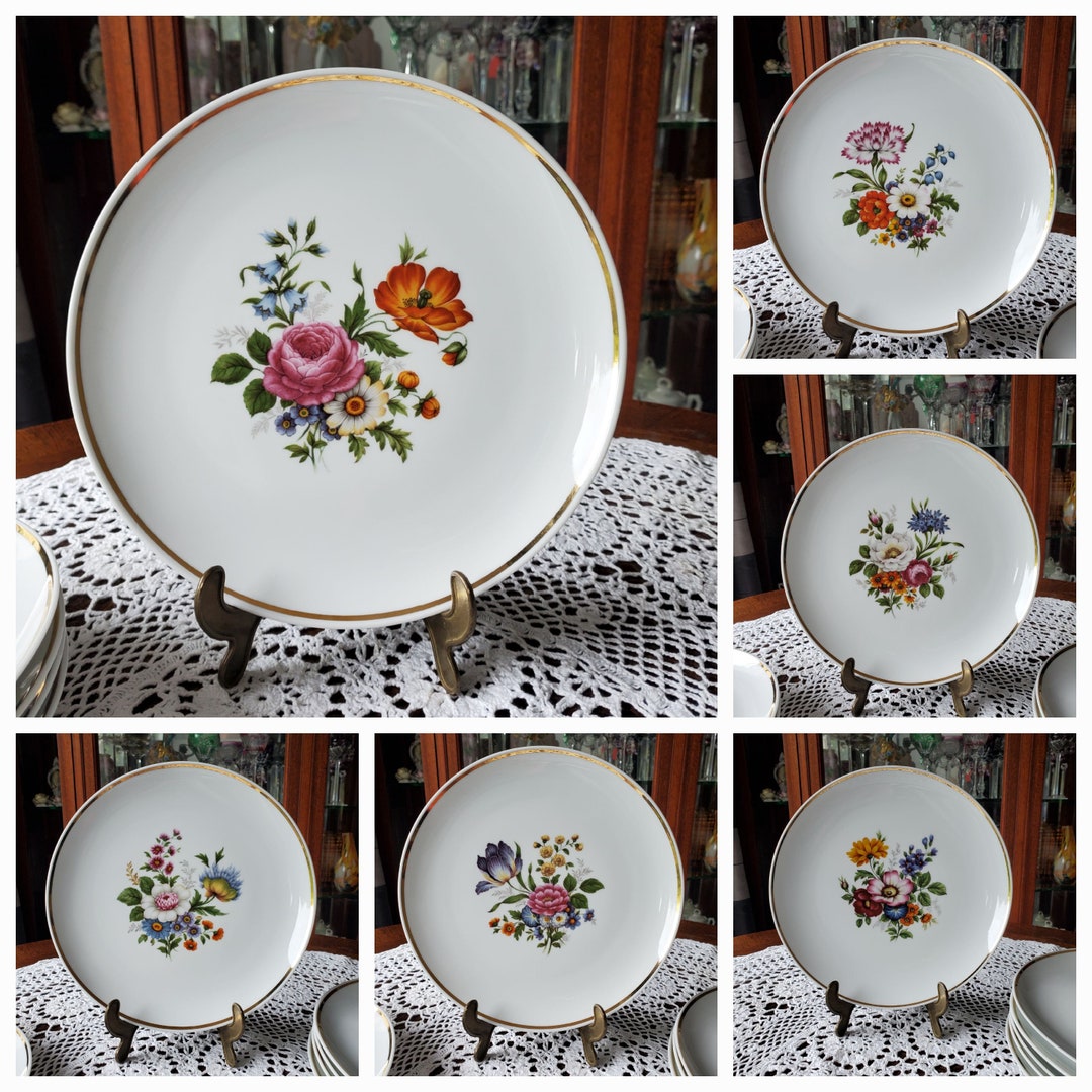 Rarity 6 Alt Fürstenberg Dinner Plates, Dinner Plates, Decor colorful ...