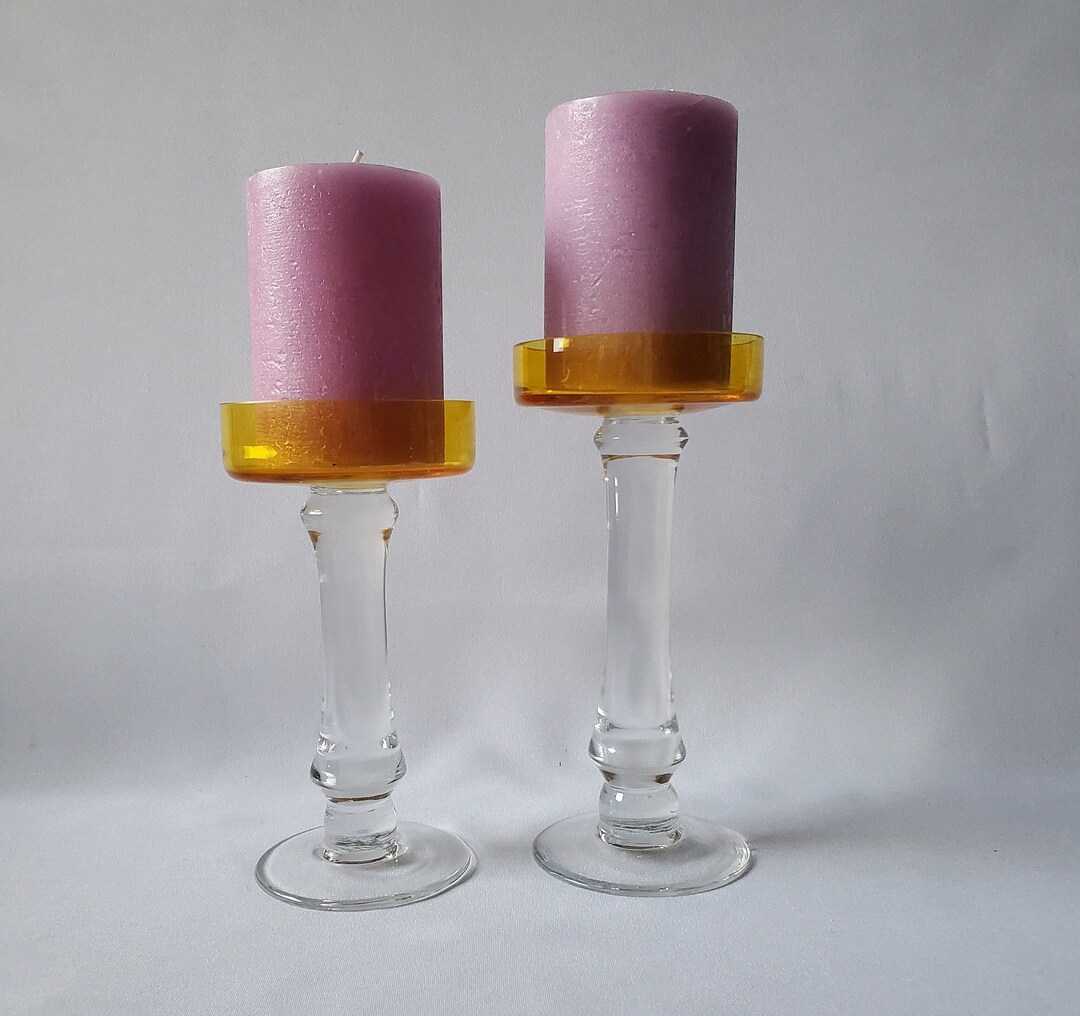 Very Elegant 2 Vintage Candlesticks, Candle Holders, in Different ...