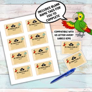 Whats Your Pirate Name Party Game for Kids, Fun Name Generator Activity ...