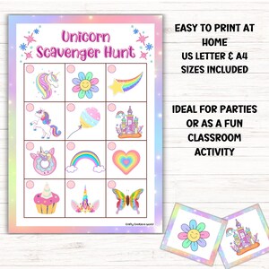 Kids Printable Scavenger Hunts Indoor Outdoor Treasure Seeking Games ...