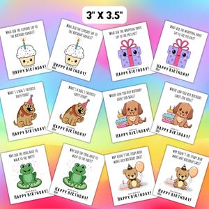 Birthday Cards Printable, Funny Joke Cards Bundle, Humorous Gift Tags ...