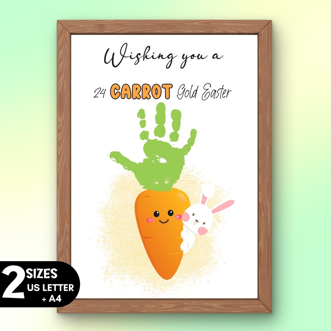 Easter Bunny Handprint Art, Kids Spring Classroom Handmade Crafts ...