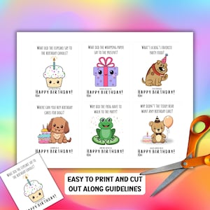 Birthday Cards Printable, Funny Joke Cards Bundle, Humorous Gift Tags ...