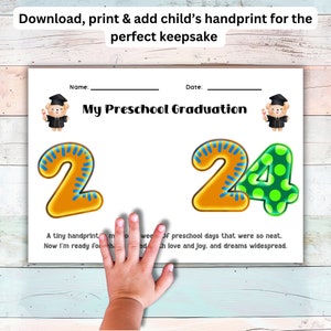 Preschool Graduation Certificate, End of School Year Poem, Pre K Memory ...