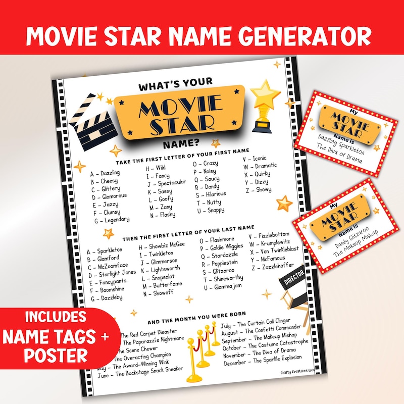 Hollywood Birthday - Etsy