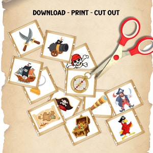 Pirate Scavenger Hunt for Kids, Indoor or Outdoor School Holiday ...