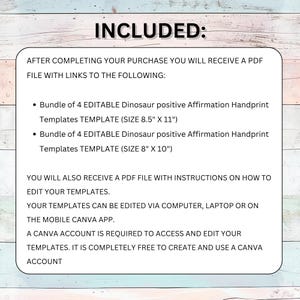 Editable Dinosaur Handprint Art Bundle, Personalized Printable for Kids ...