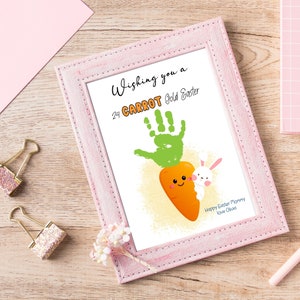 Easter Bunny Handprint Art, Kids Spring Classroom Handmade Crafts ...