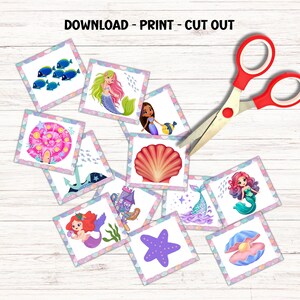 Mermaid Scavenger Hunt for Kids, Indoor or Outdoor Holiday Activity ...