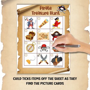 Pirate Scavenger Hunt for Kids, Indoor or Outdoor School Holiday ...