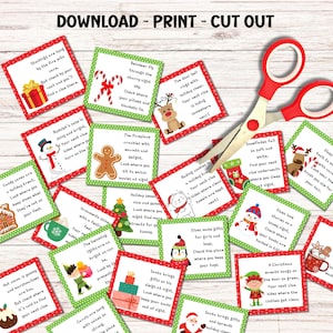 Christmas Treasure Hunt, Printable Party Game for Kid, Indoor Children ...