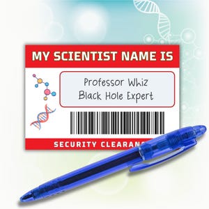 Whats Your Scientist Name Party Game for Kids, Science Name Generator ...