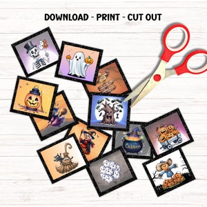 Spooky Halloween Scavenger Hunt for Kids, Indoor or Outdoor Halloween ...