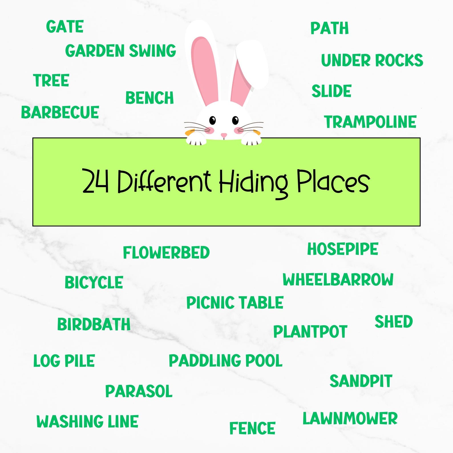Easter Egg Scavenger Hunt, Printable Outdoor Treasure Hunt Clue Cards ...