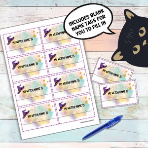 Whats Your Witch Name Halloween Game, Fun Name Generator Activity ...