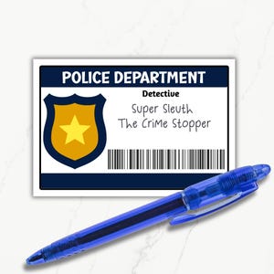 What's Your Detective Name Game for Kids, Birthday Party Label ...