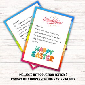 Easter Egg Scavenger Hunt, Printable Outdoor Treasure Hunt Clue Cards ...