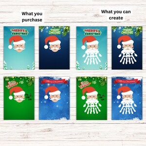 Santa Handprint Art Activity, Christmas DIY Craft, Toddler Preschool ...