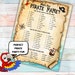 Whats Your Pirate Name Party Game for Kids, Fun Name Generator Activity ...
