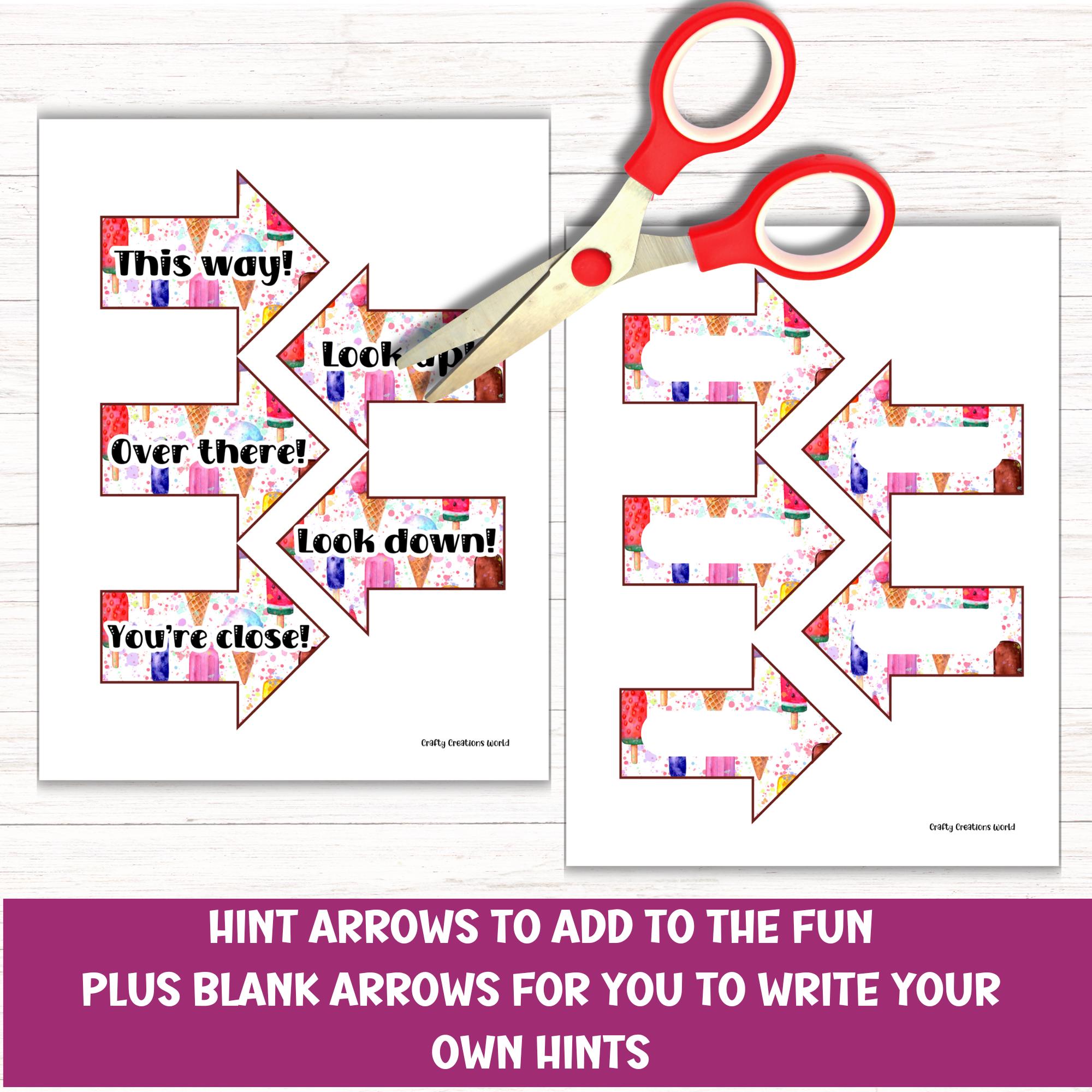 Printable Ice Cream Scavenger Hunt, Kids Summer Party Game, Fun ...