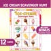 Printable Ice Cream Scavenger Hunt, Kids Summer Party Game, Fun ...